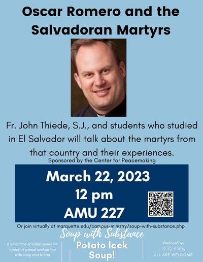 Soup with Substance // Campus Ministry // Marquette University