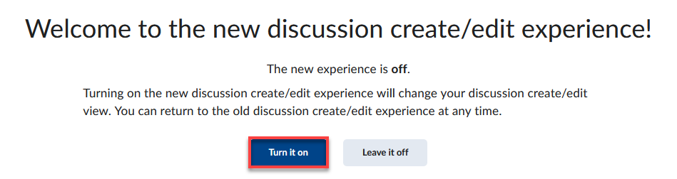 Build a Discussion Board // Digital Learning // Marquette University