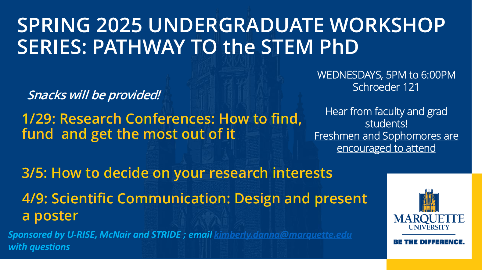 U-RISE // Research and Innovation // Marquette University