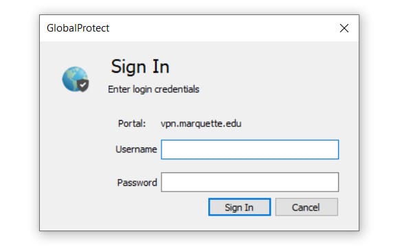 GlobalProtect VPN Instructions (Windows) | IT Services | Marquette ...